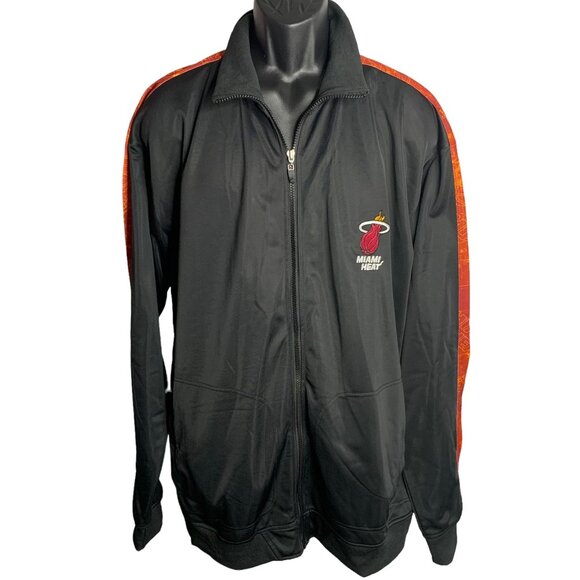 Zipway | Shirts | Zipway Nba Miami Heat Track Jacket Xlt Black ...